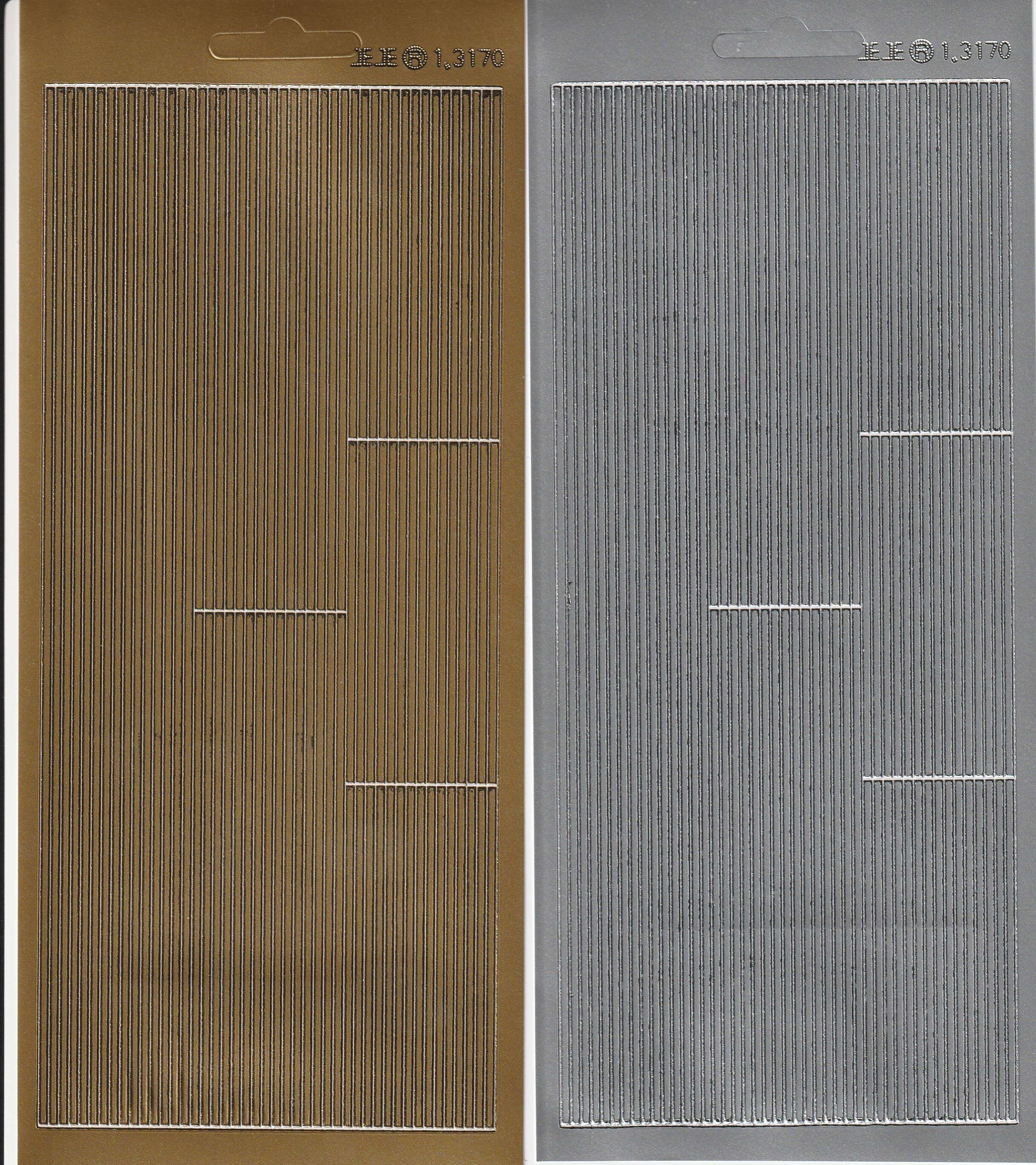 Decorative Borders and Corners Gold or Silver Peel off Outline Stickers ...
