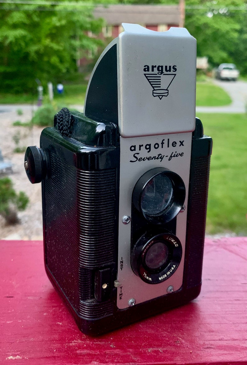 Vintage Argus Argoflex 75 Film Camera W/ Original Leather Case in Good ...