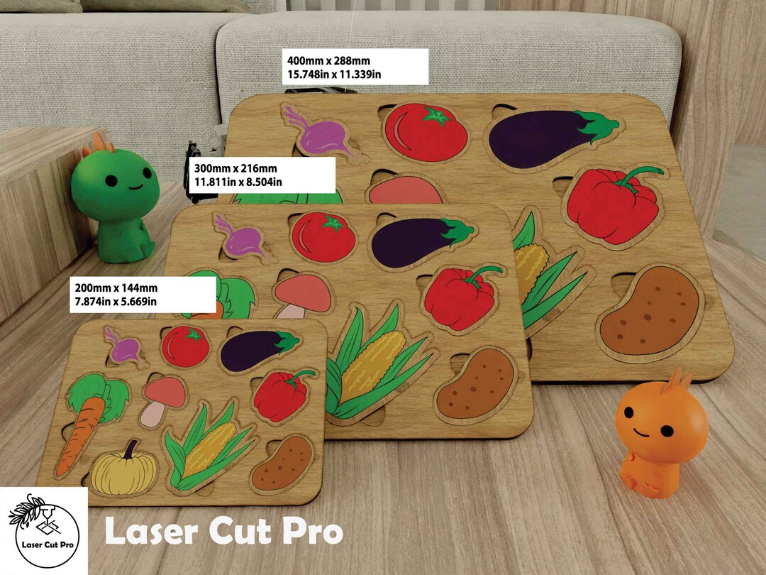 Laser Cut File Puzzles for Toddlers 1 2 3 4 5 Year Old Puzzle Shape ...