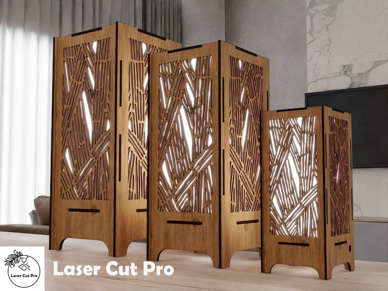 Glowforge 5 Table Shades Lamps Bundle Lamp Shade Laser Cut - Etsy