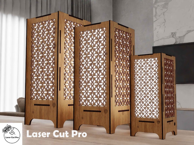 Glowforge 5 Table Shades Lamps Bundle Lamp Shade Laser Cut - Etsy