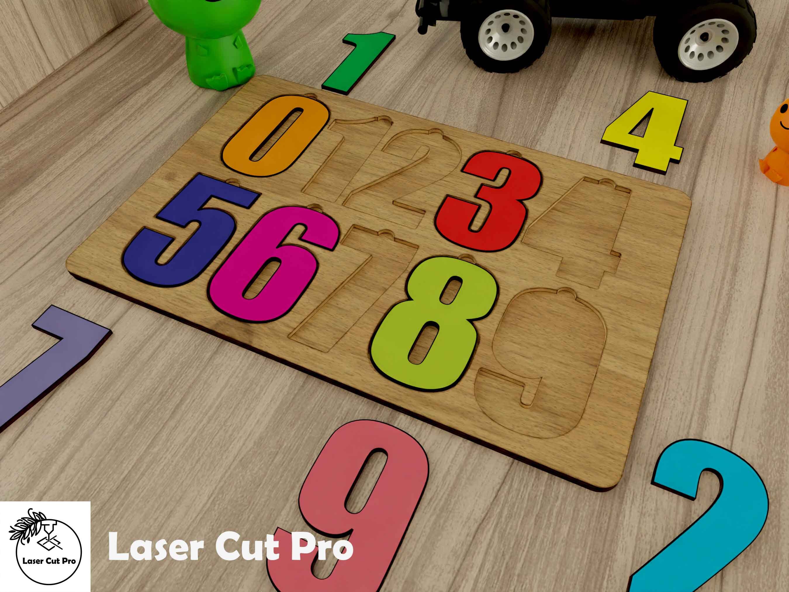 Baby Gift Laser Cut File Number Puzzle Toys Number Puzzle for - Etsy