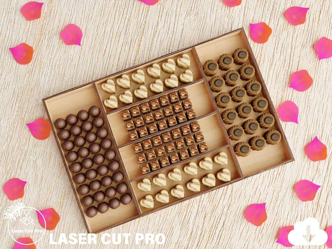 Candy Server Display Tray, Candy Box Cut Files, Storage Dispenser, Nut ...