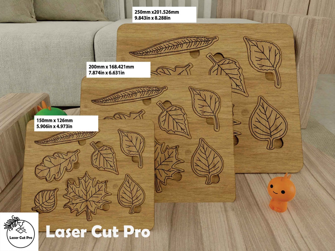 Trees Leaves Puzzle for Kid Adults Shape Pattern Block Leaf Brain ...