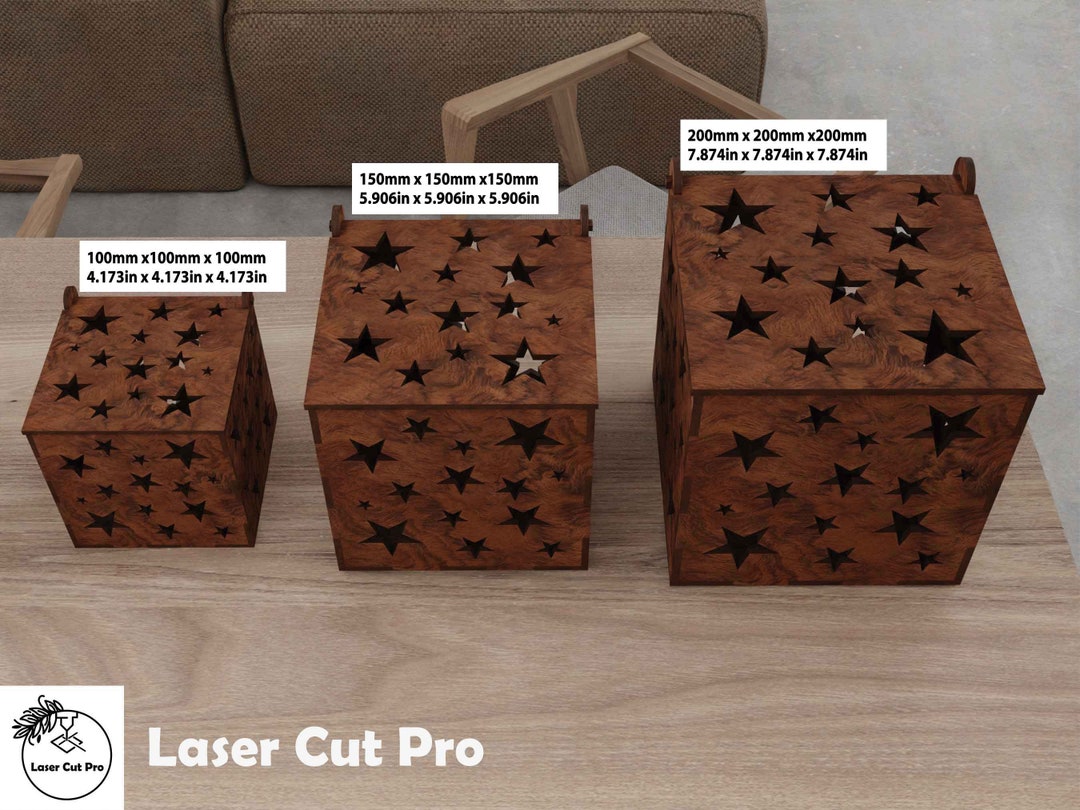 Wedding Card Box Laser Cut Files for Glowforge Watch Box Jewelry Box ...