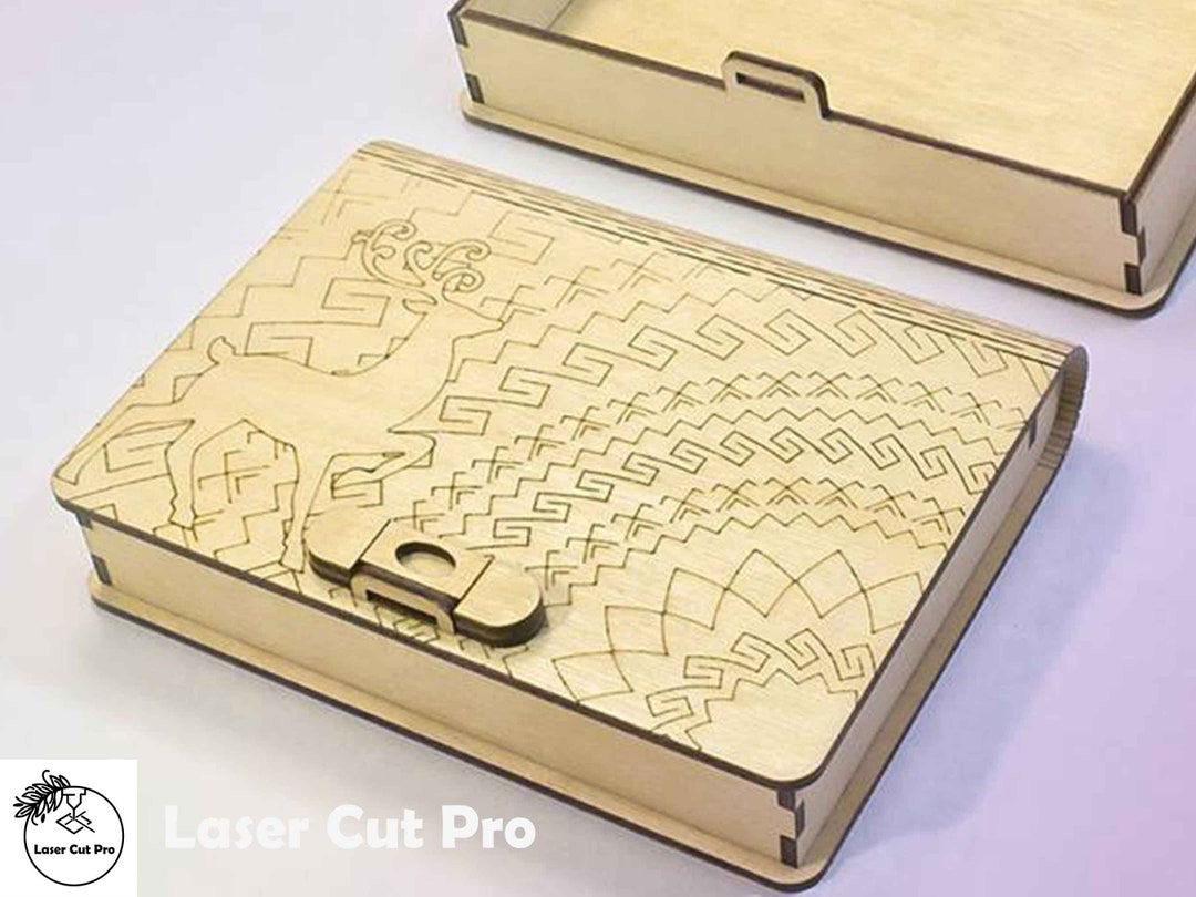 Book Box Laser File Puzzle Box SVG Laser Cut Files Wooden - Etsy