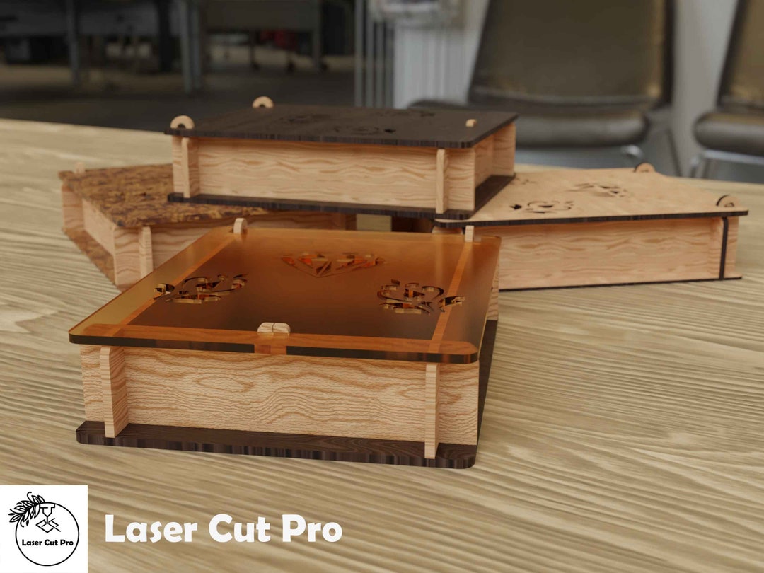 Gift Box, Jewelry Box, Box Template, Make-up Box, DIY, SVG, CDR, Pdf ...