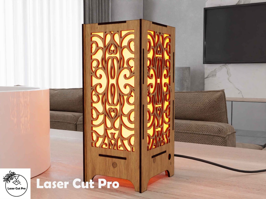 Glowforge Lamp Shades for Table Lamps Lamp Shade Laser Cut File Lamp ...