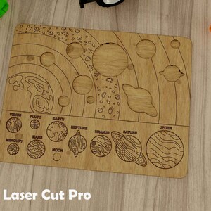 Laser File Solar System Puzzle Toys Planets Puzzles for Kids Space ...