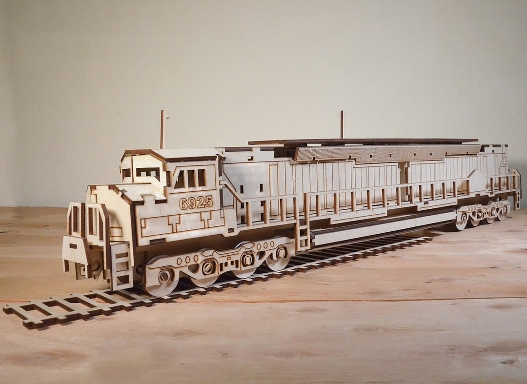 Train Laser Cut Files the Perfect Mechanical Vehicle Model Building Kit ...