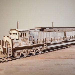 Train Laser Cut Files the Perfect Mechanical Vehicle Model Building Kit ...