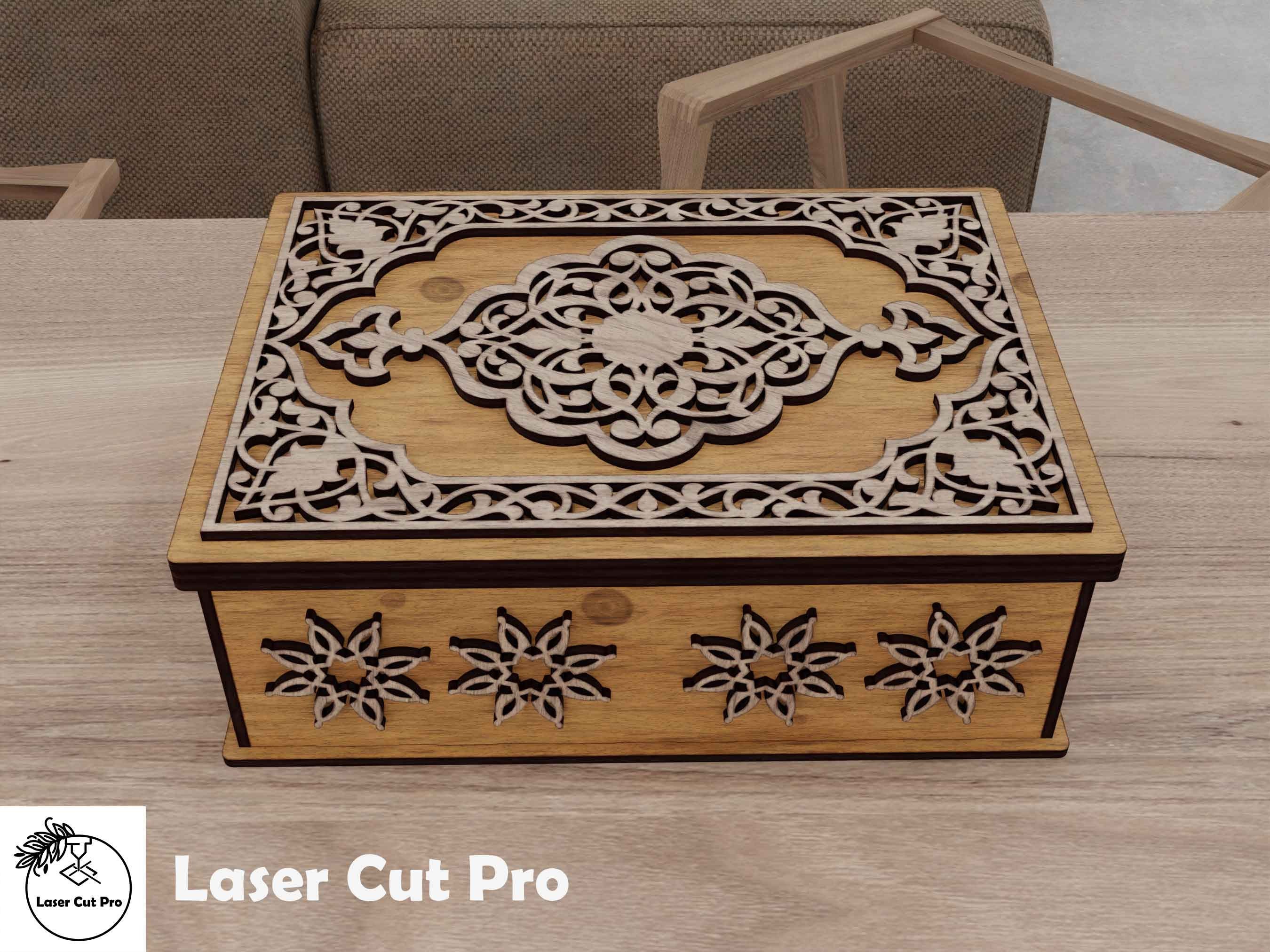 Jewelry Storage Laser Cut Box Jewelry Organizer With Lid for - Etsy