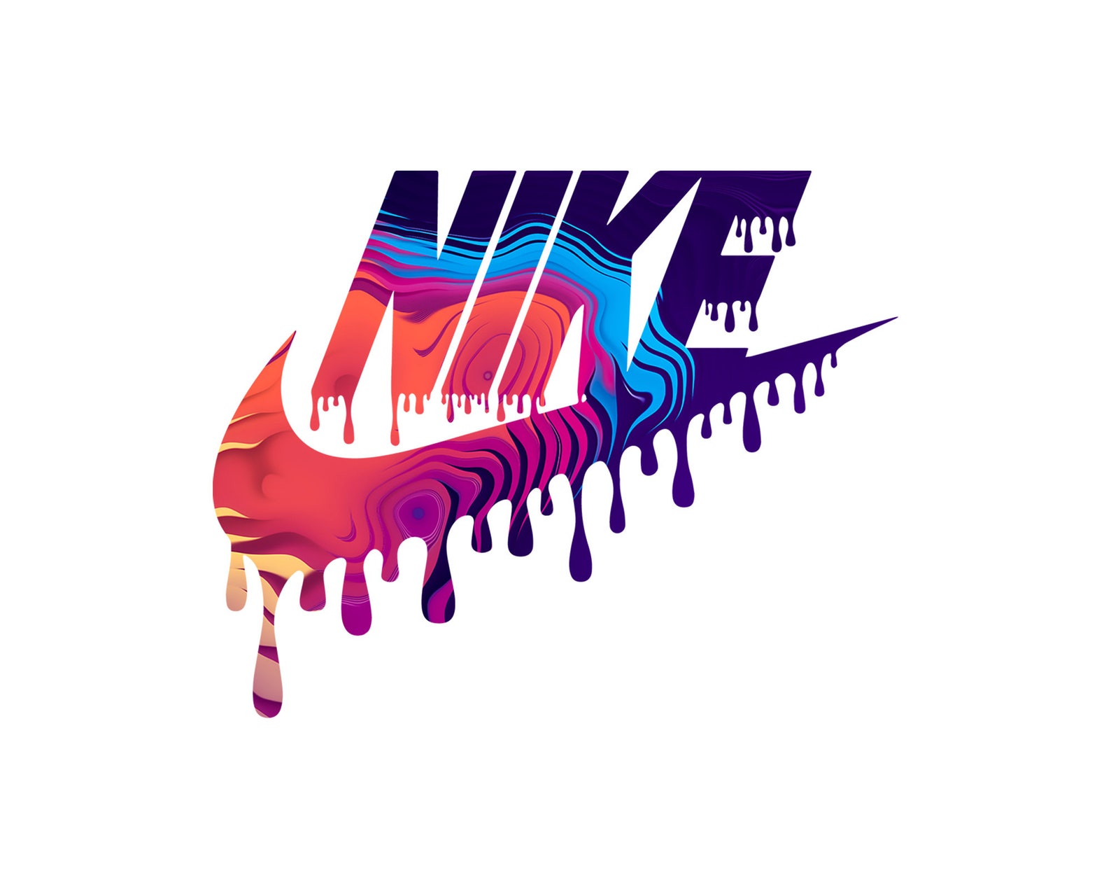 Drip swoosh Nike Logo Svg Png Pdf Eps DXF | Etsy