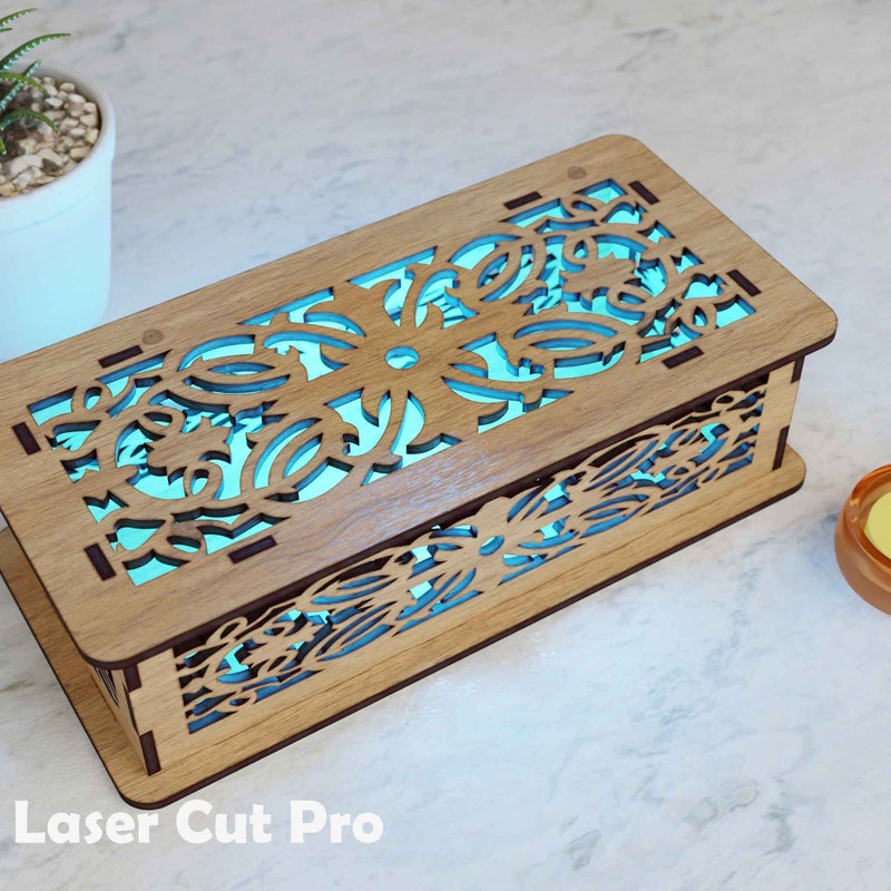 Laser Cut Box Template - Etsy
