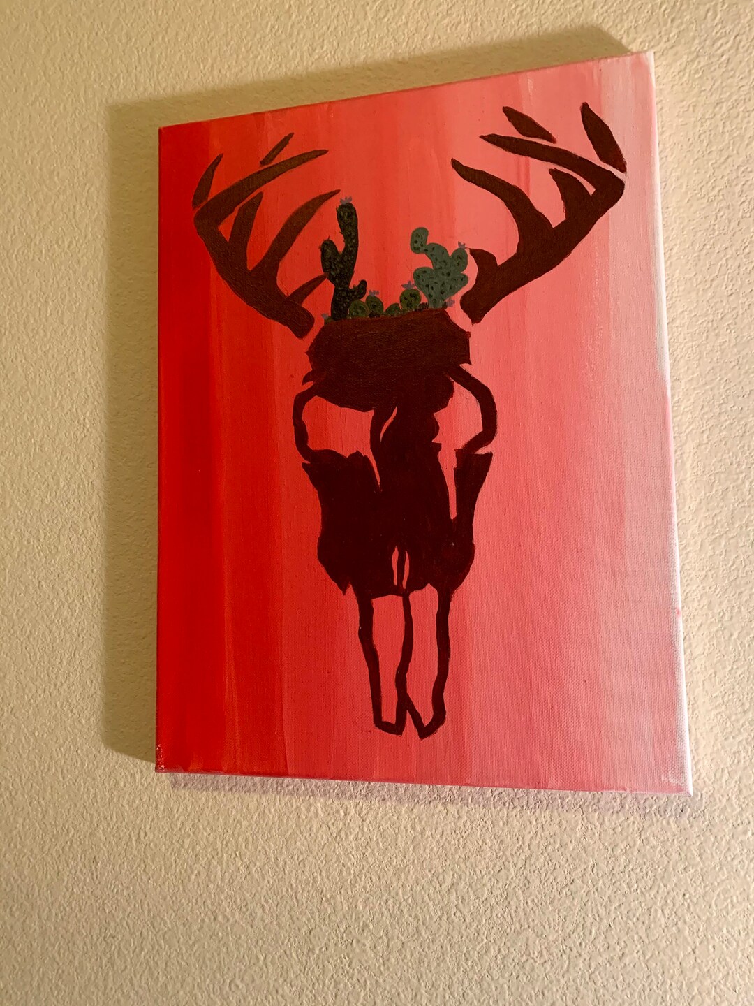 Acrylic Skull Painting - Etsy
