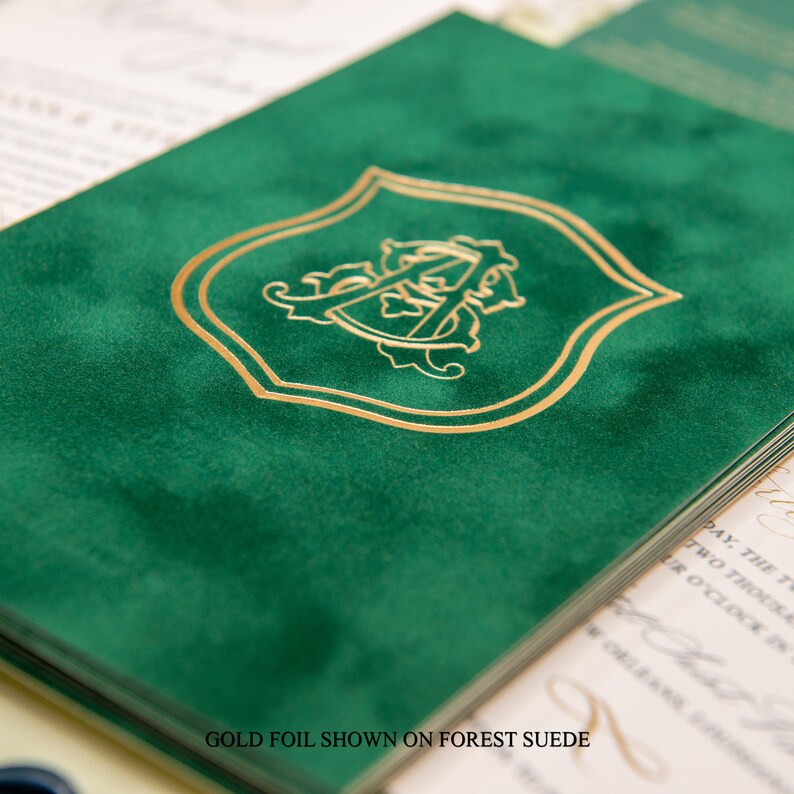 A9 Invitation Folio With Pocket and Corners | Custom Fabric, Color and ...