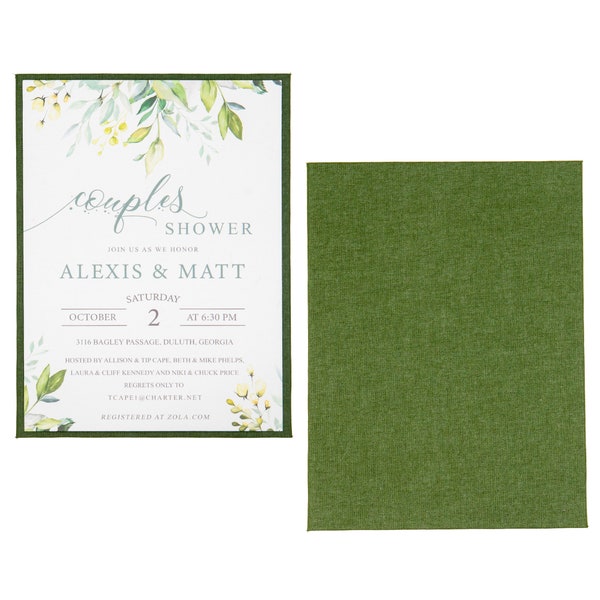 Linen Invitations - Etsy