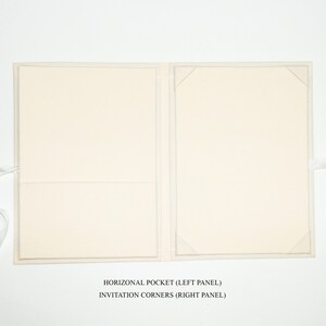 A9 Invitation Folio With Pocket and Corners | Custom Fabric, Color and ...