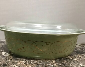 Pyrex Sage Scroll - Etsy