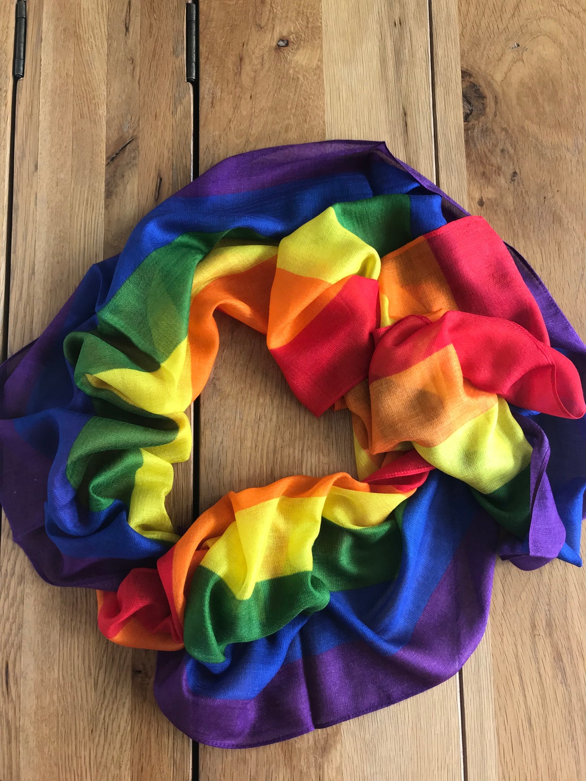 Rainbow Pride Scarf in Soft and Delicate Modal and Silk. - Etsy Australia
