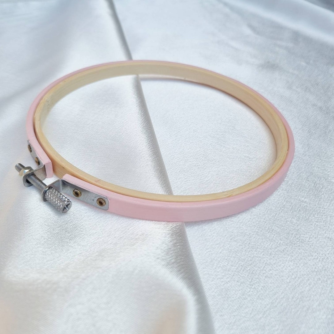 Pink Embroidery Hoop Frame, Pink Cross Stitch Hoop Frame, Pink ...