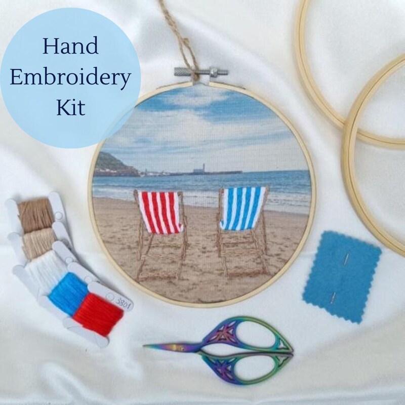 Beach Embroidery - Etsy