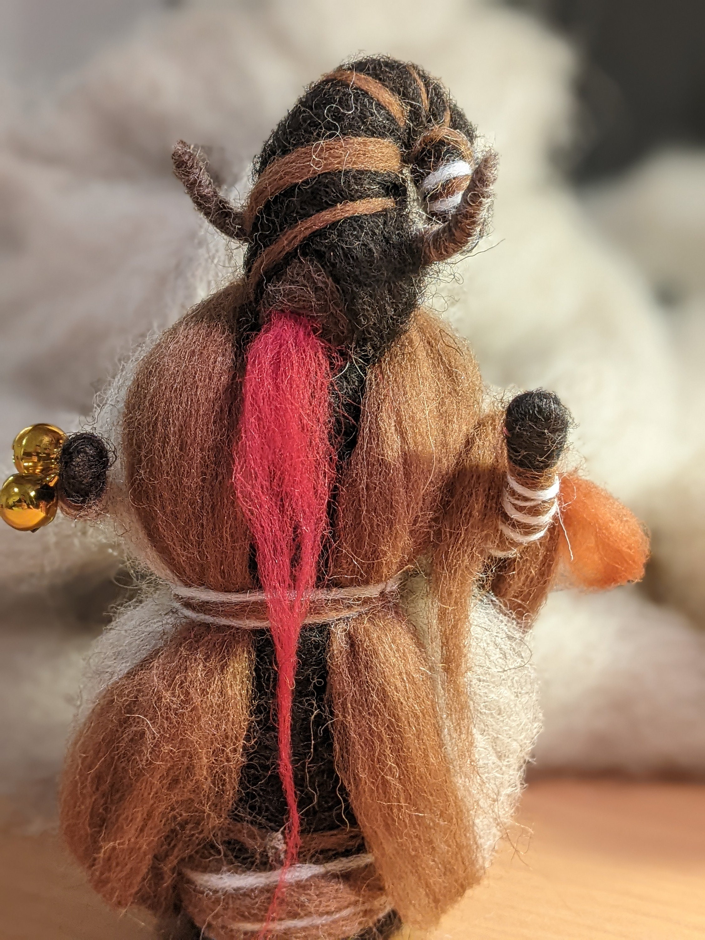 Krampus, Half Goat Creature, Saint Nicholas Buddy and Helper, Wool ...
