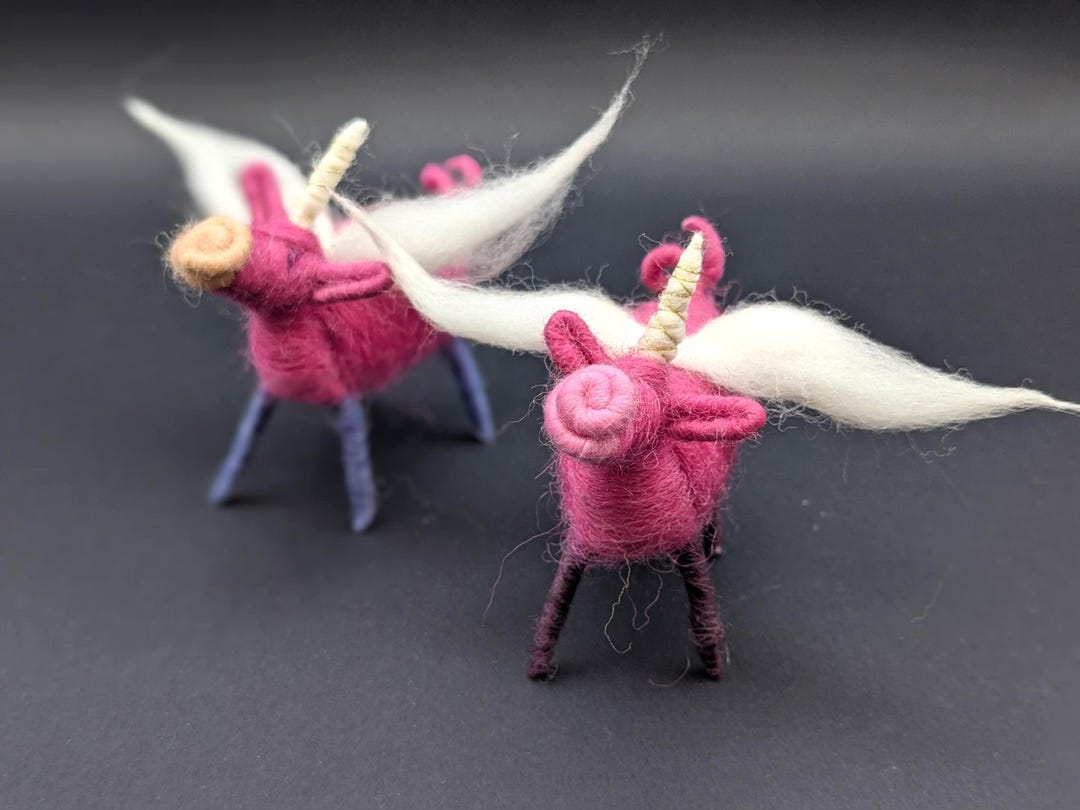 Flying Pegasus Uni-pig, Leading Edge of Mystical Evolution, Handmade ...
