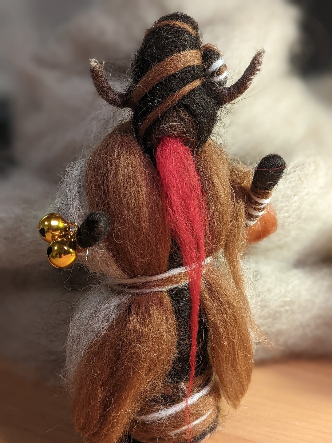 Krampus, Half Goat Creature, Saint Nicholas Buddy and Helper, Wool ...