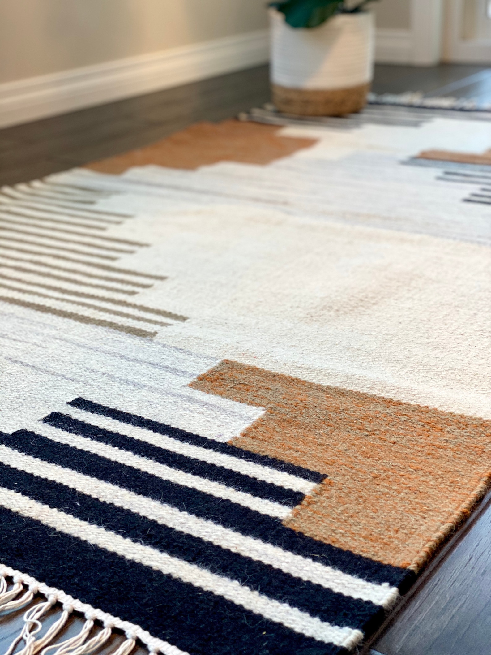 Handwoven Area Rug Geometric Modern Rug Kilim Rug Living - Etsy