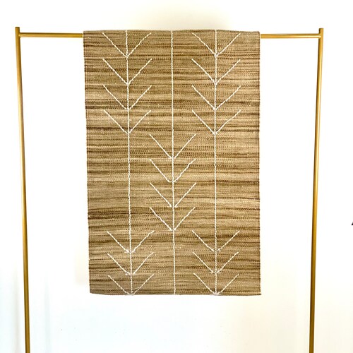 Cream Arrows Yellow Rug Area Rug Handmade Kilim Rug Modern - Etsy