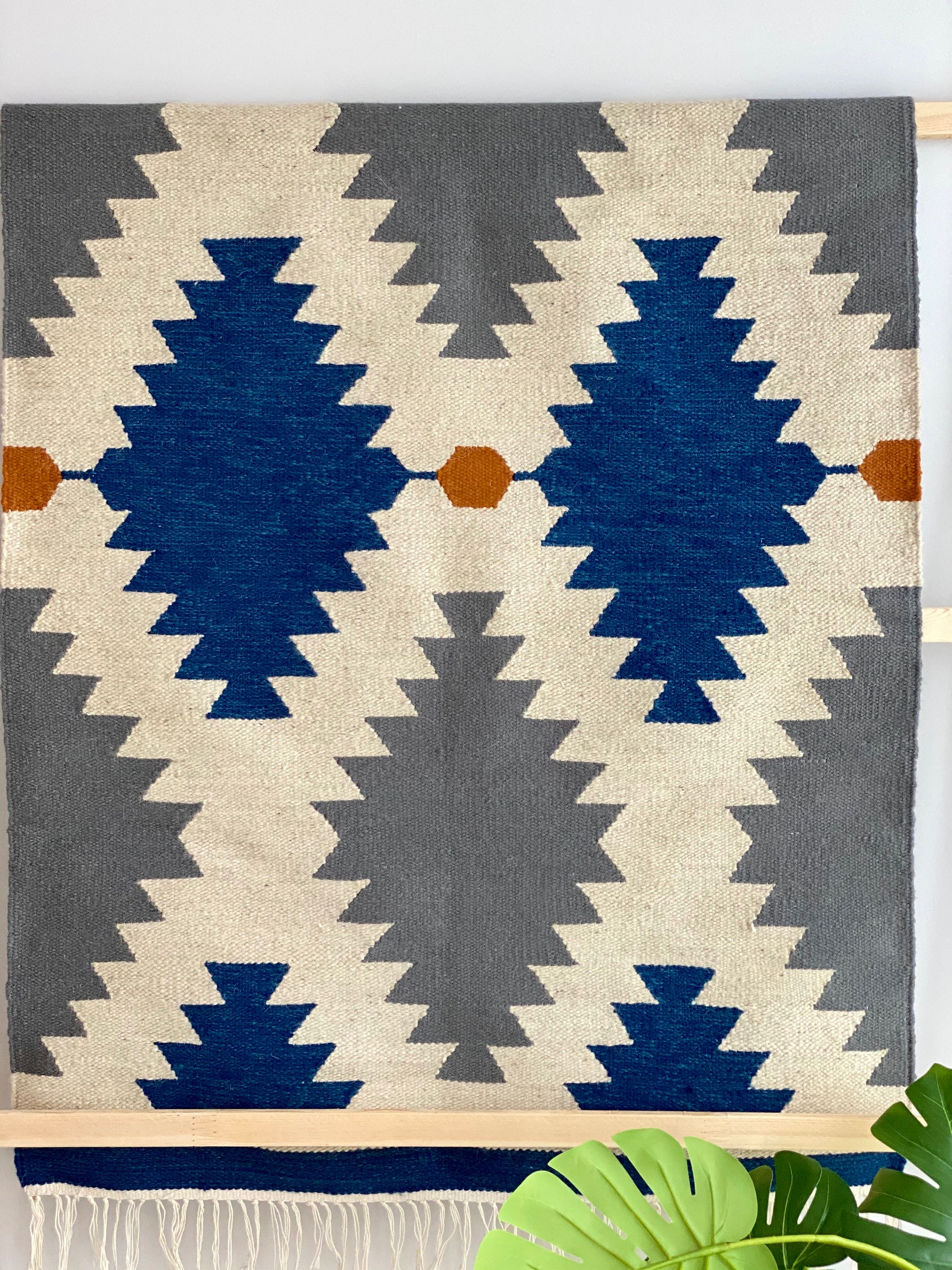Handwoven Blue Diamonds Kilim Rug Area Rug Handmade Kilim - Etsy