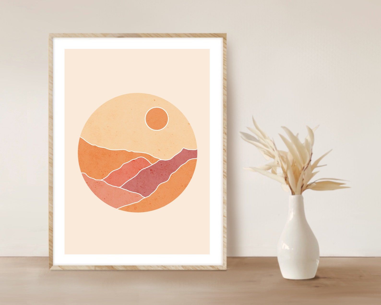 SET de boho POSTERS, imprimable, art mural, imprimés neutres, décor ...