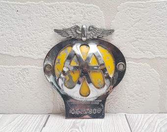 Vintage AA Badge | AA Members 1966 to 1967 | Car Memorabilia | Vintage ...
