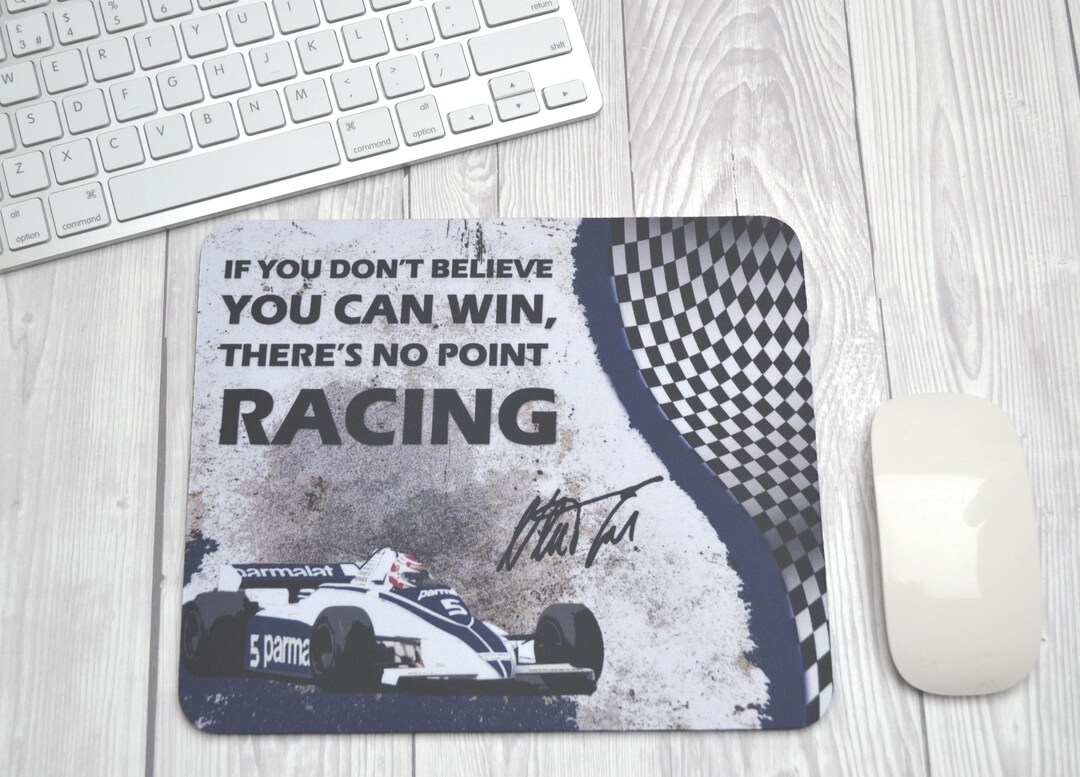 Nelson Piquet Mouse Pad Quote | Brabham | F1 | Brabham Gifts | F1 Gifts ...