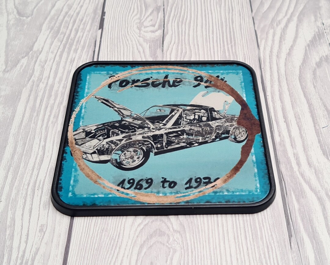 Porsche 914 Coaster Porsche Gifts Coasters Car Enthusiast Porsche 914 ...