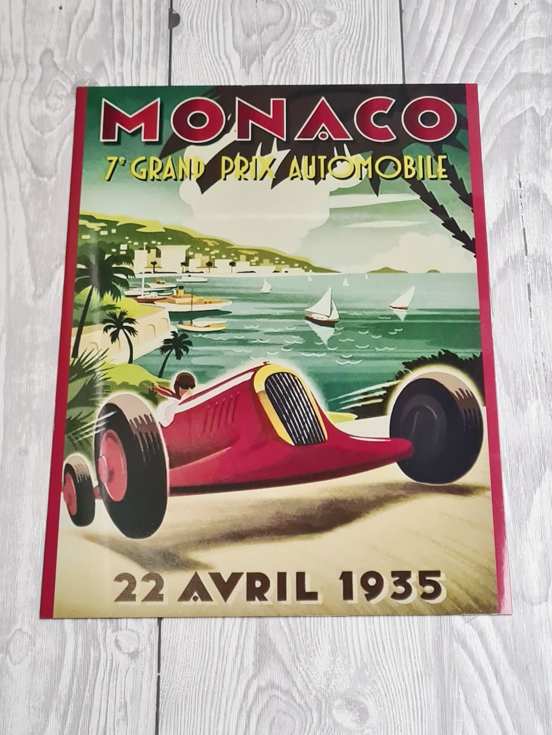 Monaco Poster Magnet | F1 Gifts | Magnetic Gifts | Car Enthusiast ...