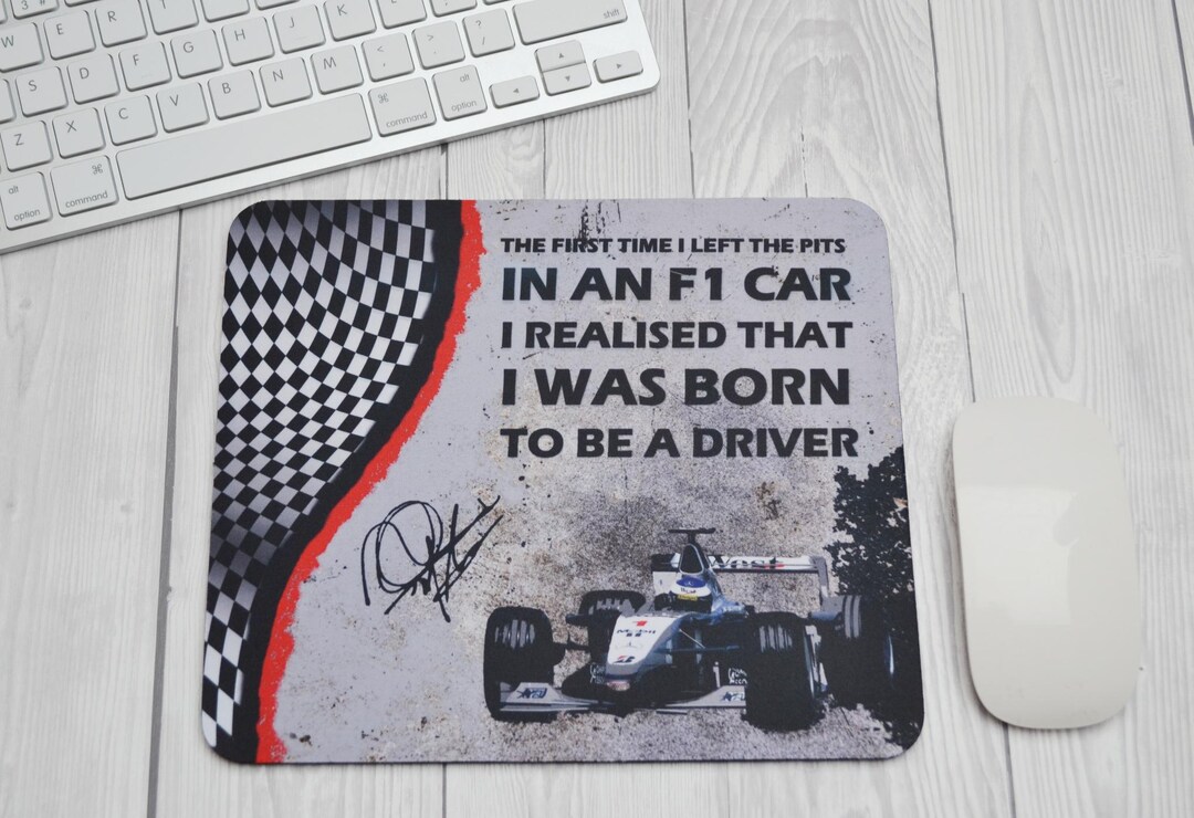Mika Hakkinen Mouse Pad Quote | Mclaren | F1 | Mika Hakkinen Gifts | F1 ...