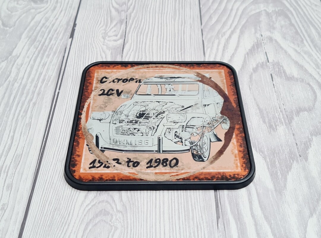 Citroen 2CV Coaster | Citroen Gifts | Coasters | Car Enthusiast ...