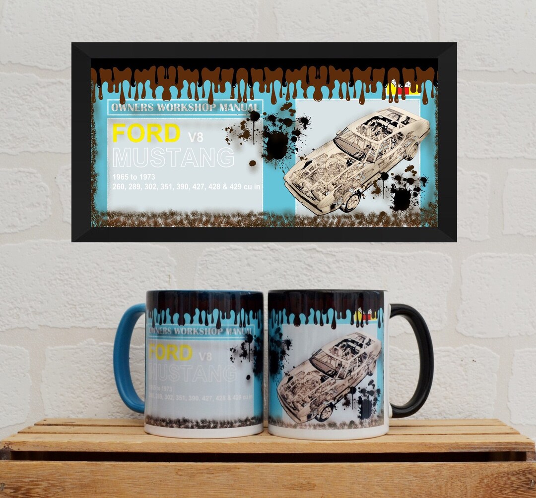 Mugs Ford Mustang Haynes | Mugs | Birthday Gifts | Ford Mustang V8 | Car Memorabilia | Car ...