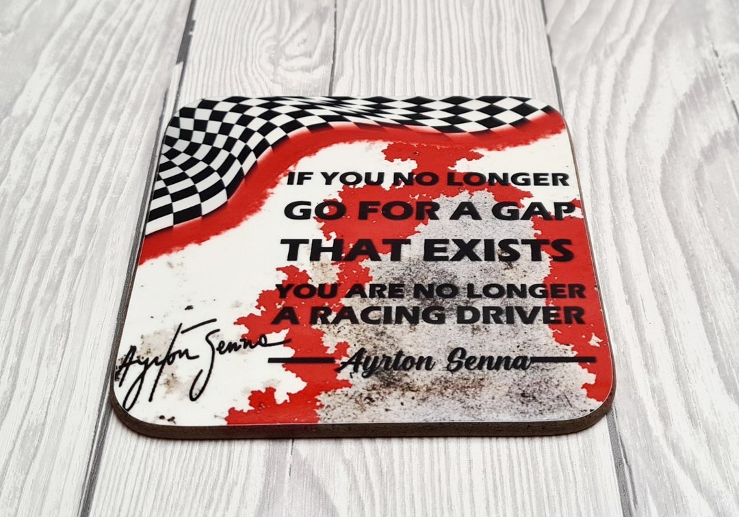 Ayrton Senna Coaster F1 Gifts Coasters F1 Enthusiast Formula 1 Racing ...