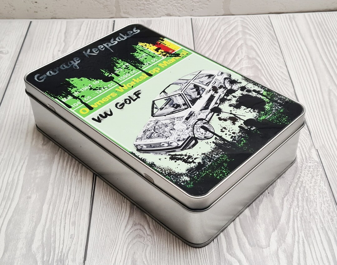 VW Golf Tin | Volkswagen Gifts | Gift Box | Car Enthusiast | Volkswagen ...
