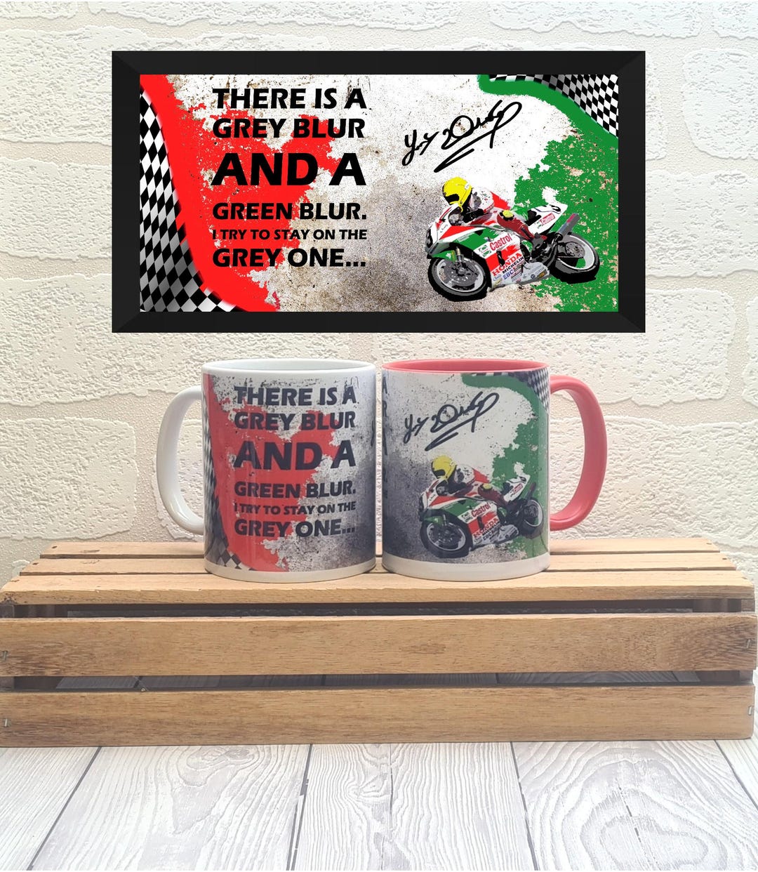 Mugs Joey Dunlop Quote | Mugs | Motorbike Memorabilia | Honda RC45 ...