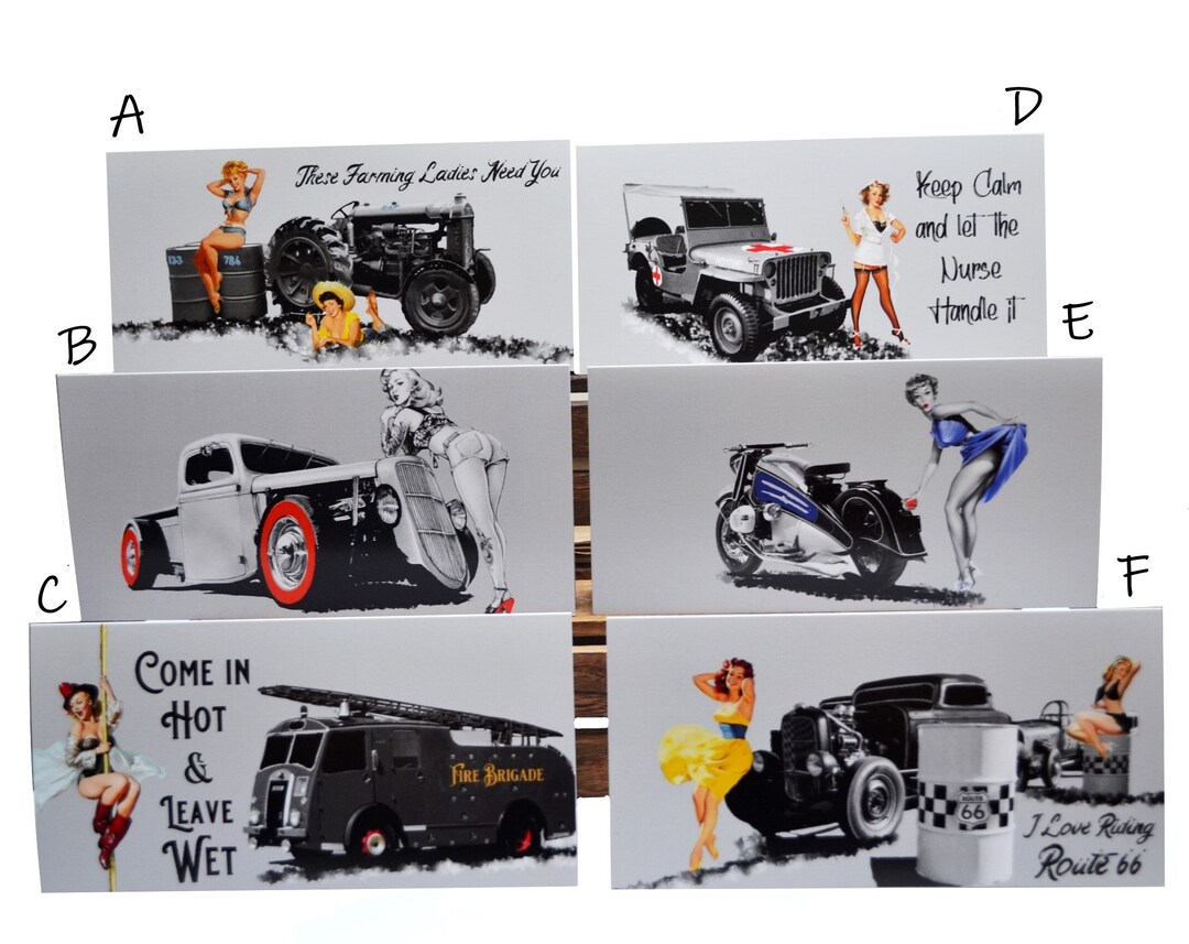 Pin up Girl Greeting Cards Cards Pin up Card Birthday - Etsy UK