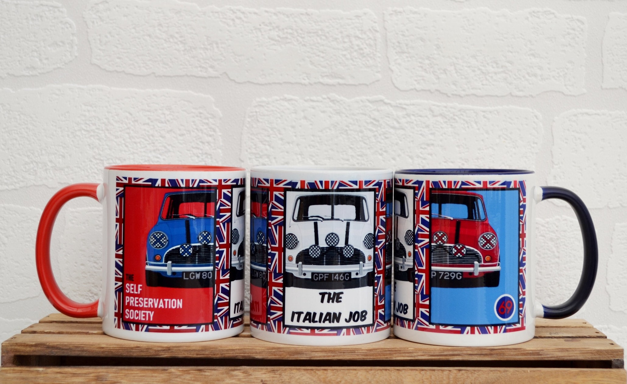 Mugs Italian Job Mini's | Mugs | Birthday Gifts | Gifts | Car ...