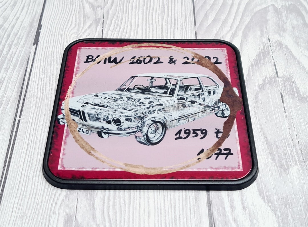 BMW 1602 & 2002 Coaster | BMW Gifts | Coasters | Car Enthusiast | BMW ...