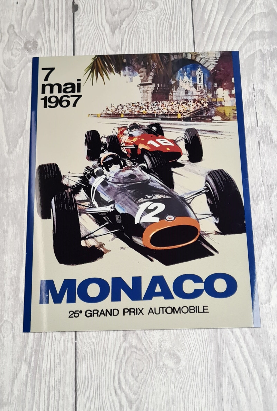 Monaco Poster Magnet | F1 Gifts | Magnetic Gifts | Car Enthusiast ...