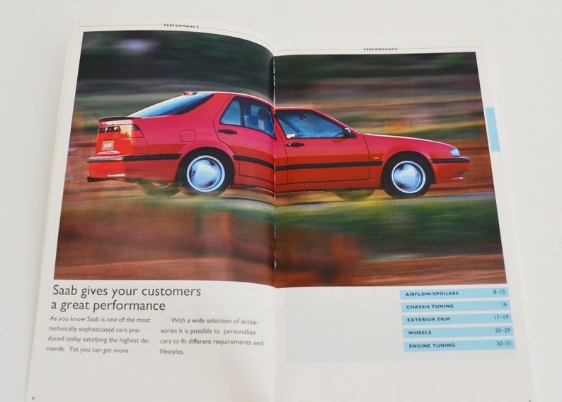 Saab 9000 and 900 Brochure Saab 9000 Car Brochure Car - Etsy