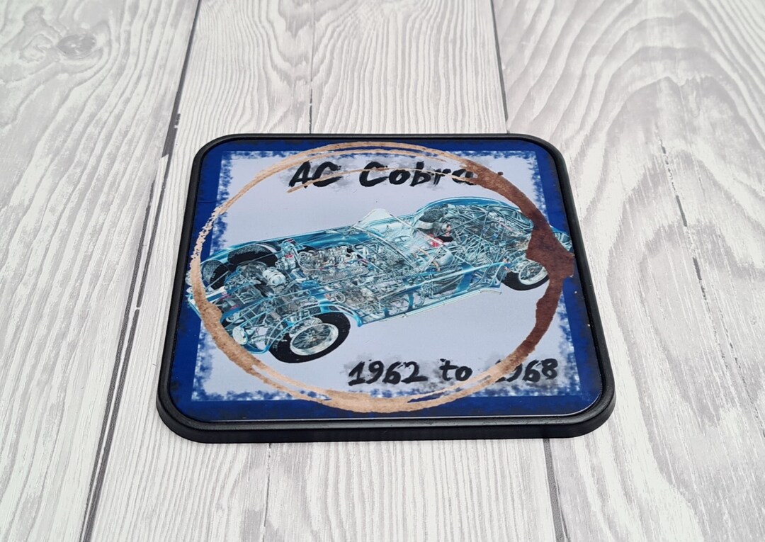 AC Cobra Coaster | AC Cobra Gifts | Coasters | Car Enthusiast | AC ...