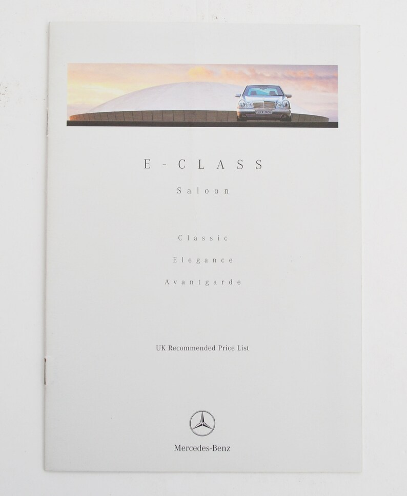 Mercedes-benz Brochure Mercedes-benz E Class Car Brochure - Etsy UK